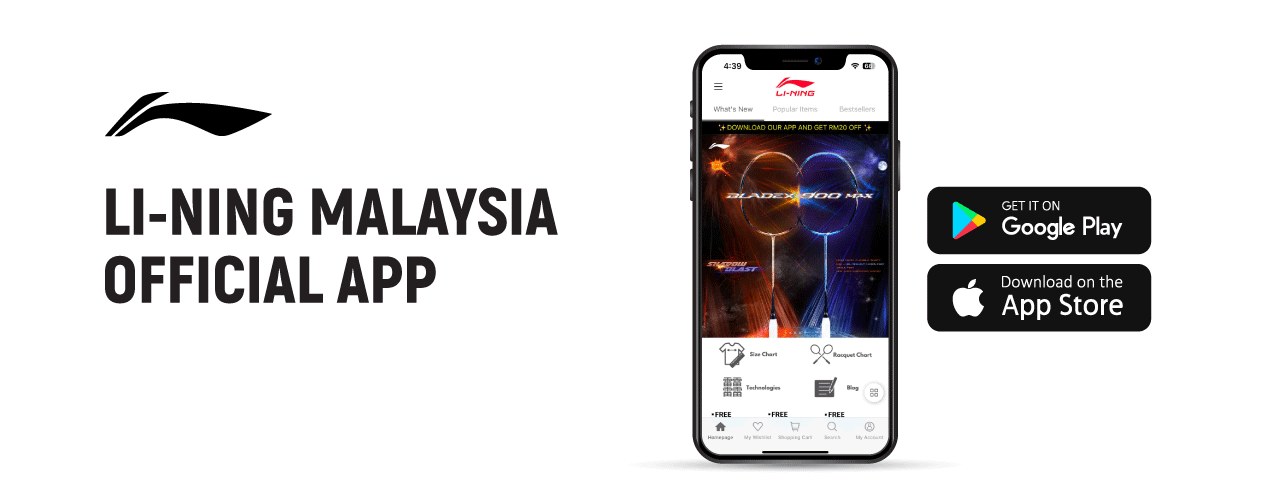 LI-NING – Shop Now, Pay Later via ATOME / GRABPAY